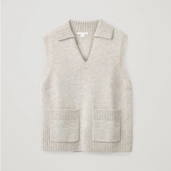 COS | Sweaters | Cos Lambswool Vneck Sweater Vest | Poshmark
